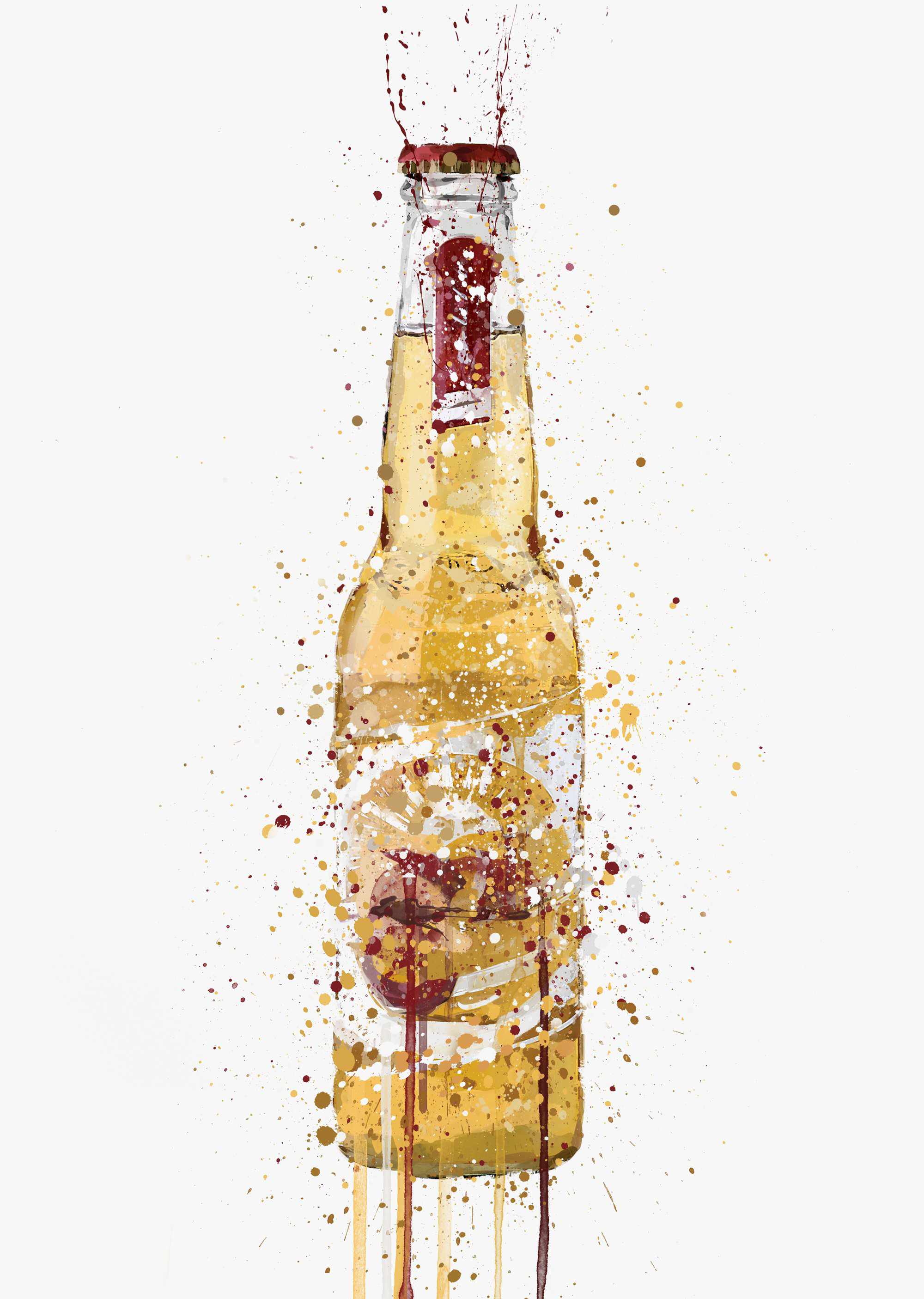 Beer Bottle Wall Art Print 'Desert' – WE LOVE PRINTS